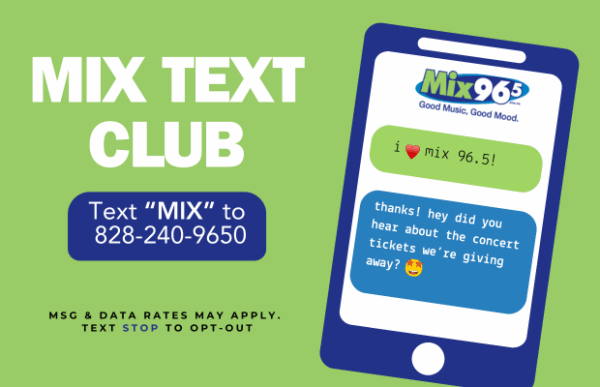 Mix Text Club | Mix 96.5 WOXL-FM/HD